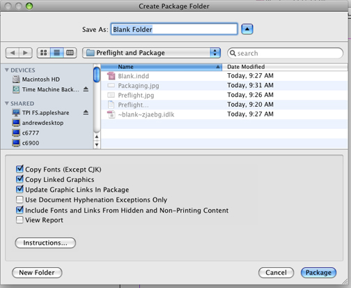 How to Pre-flight & Package InDesign file for Printer