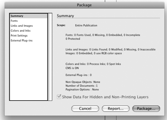 How to Pre-flight & Package InDesign file for Printer