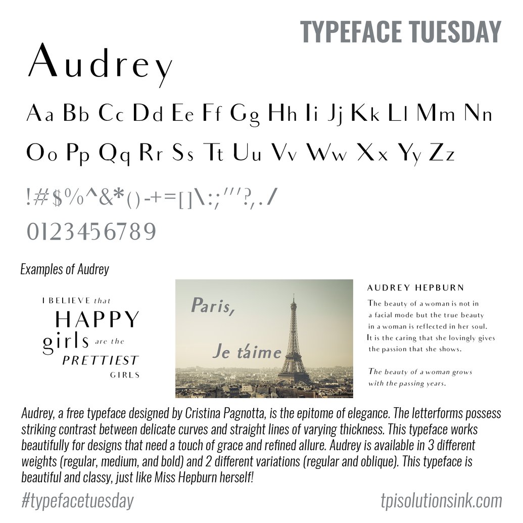 Typeface Tuesday Recap – February 2018